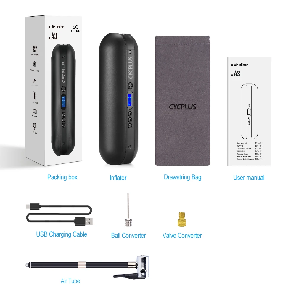 Cycplus A3 6284 지능형 미니 에어 펌프 자전거 전자 에어 펌프 Buy 전자 공기 펌프미니 공기 펌프 자전거