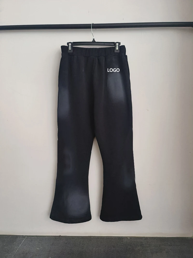 Men's Custom High Quality Casual Flared Jogger Track Pants Patchwork ...