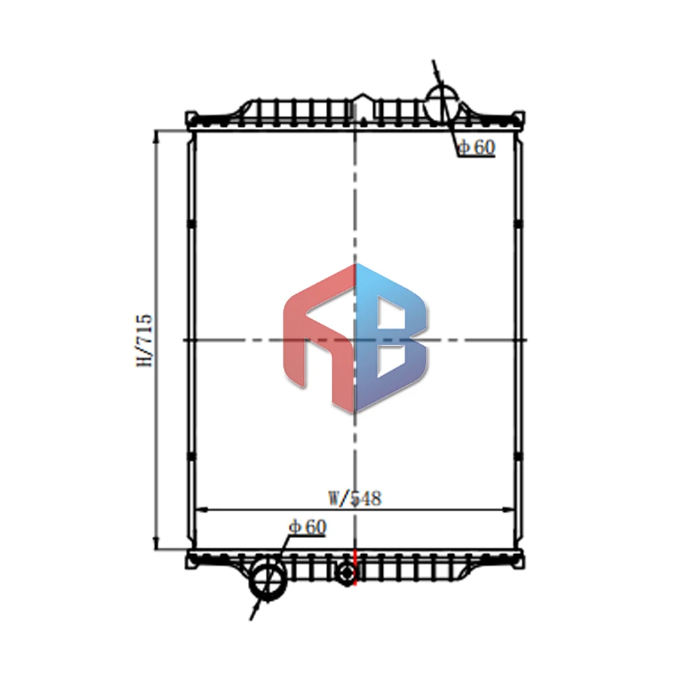 OEM 20555291/6063660 Heavy truck aluminum radiator for Volvo B12/FL6 ...
