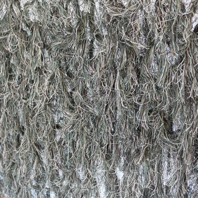 Outdoor Woodland Camo Ghillie Net Grass Blanket Polyester Camouflage ...