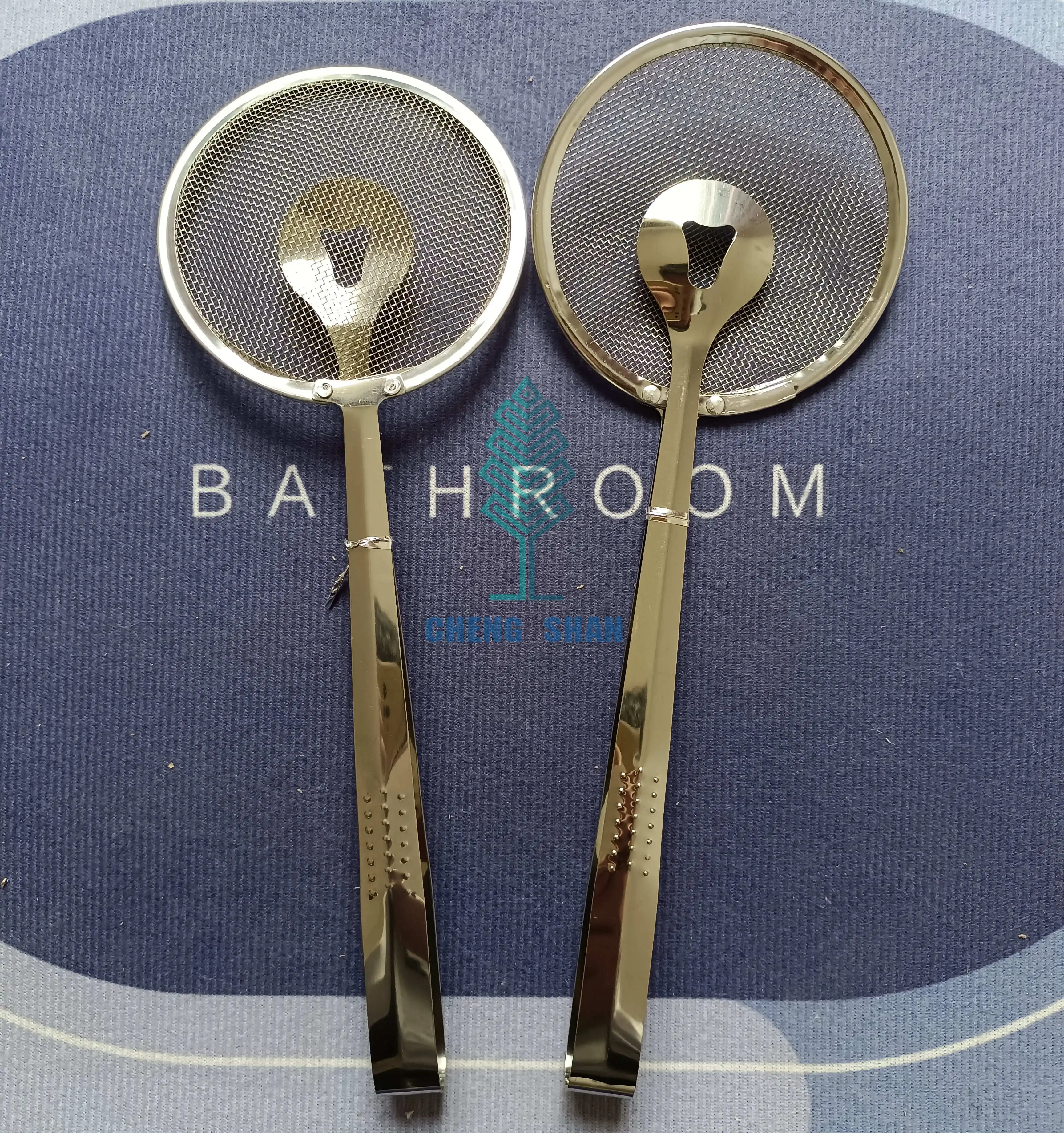 Stainless Steel Kitchen Colander Filter Mesh Spoon Fried Food Oil Scoop ...