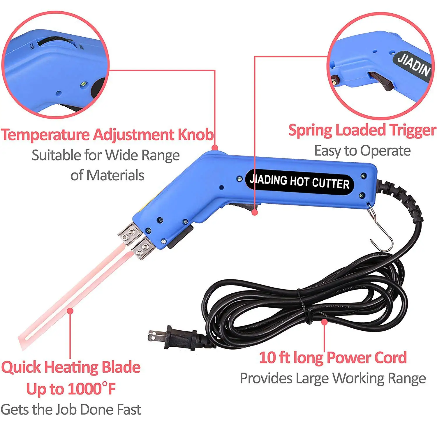 190W Handheld Electric Foam Hot Cutter - Professional Styrofoam Carving ...