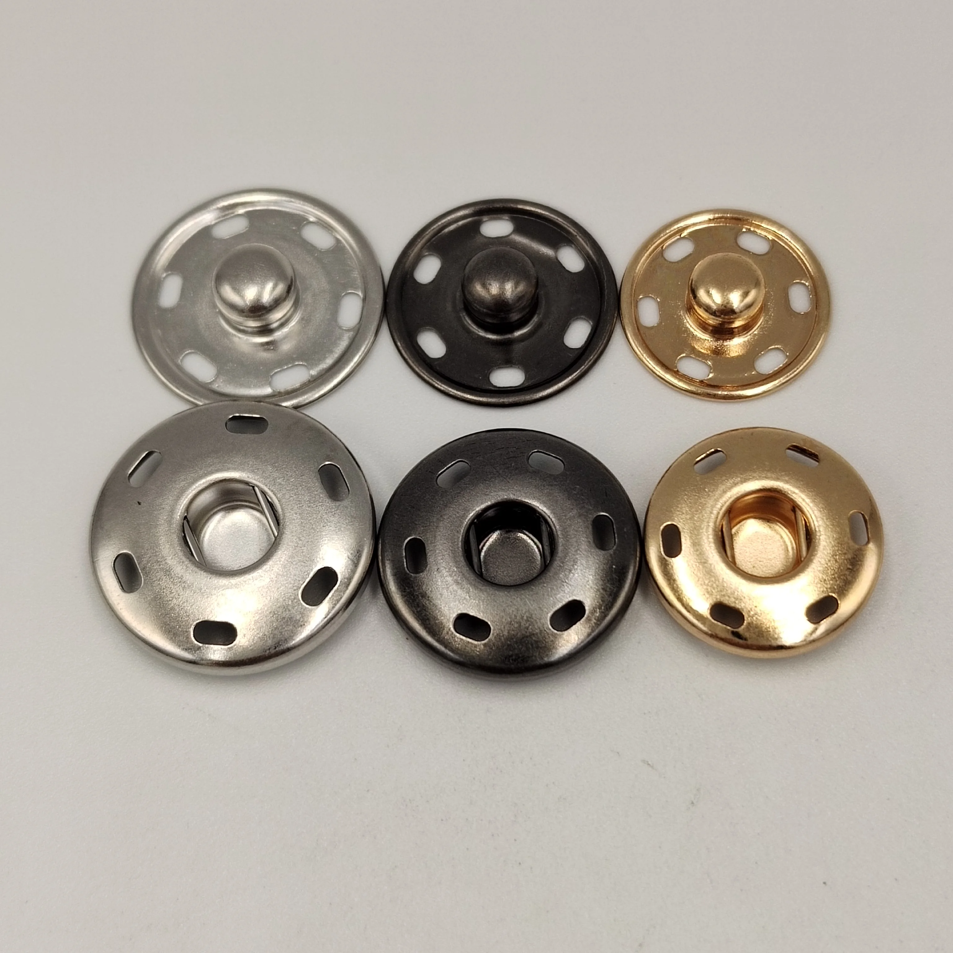 Sew On Metal Snaps For Crafts 2 Piece Snap Together Press Buttons ...