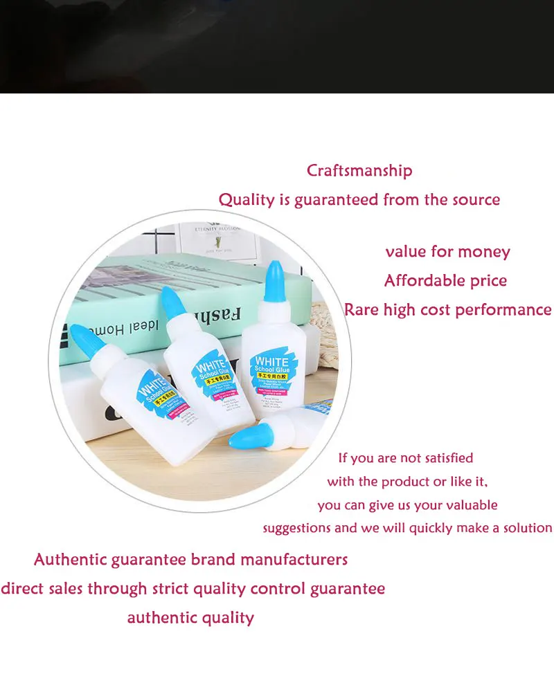 40ML High Quality Paper Craft White Glue for Kids School Students