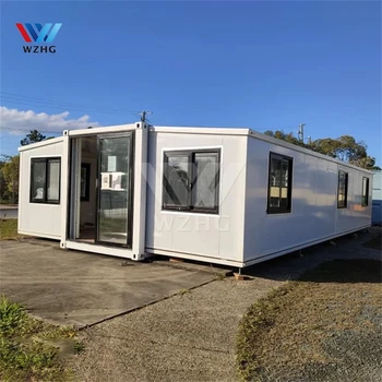 Gable Roof Standard Pre Fab Container House 40ft Expandable Container ...