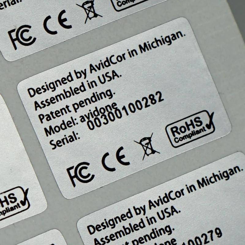 Customizable Electronic Products Serial Number Security Tag