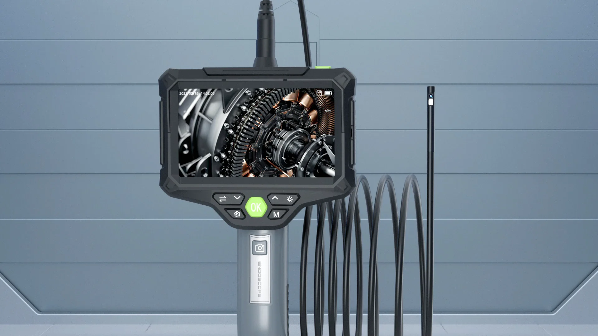 Anesok G51 Triple Lens Endoscope 5 Inch Hd Resolution Ips Screen Probe ...