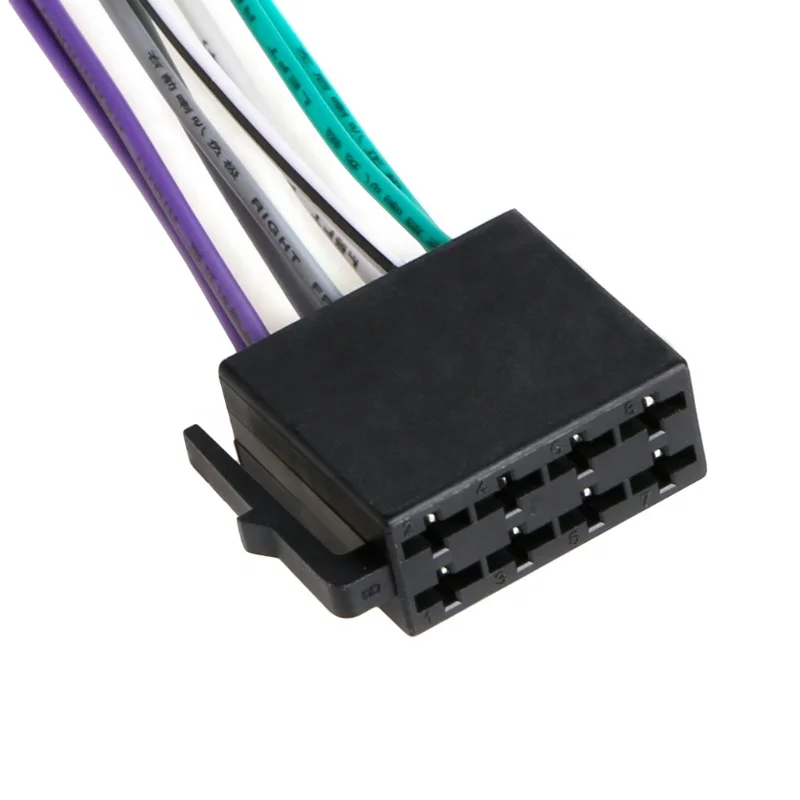 Universal ISO Wiring Harness Car Radio Adapter Connector for VW Audi ...