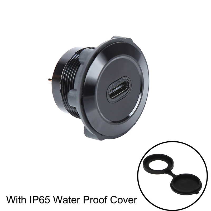 22mm Panel Mount USB-C Socket - Reliable Female to Male Connector