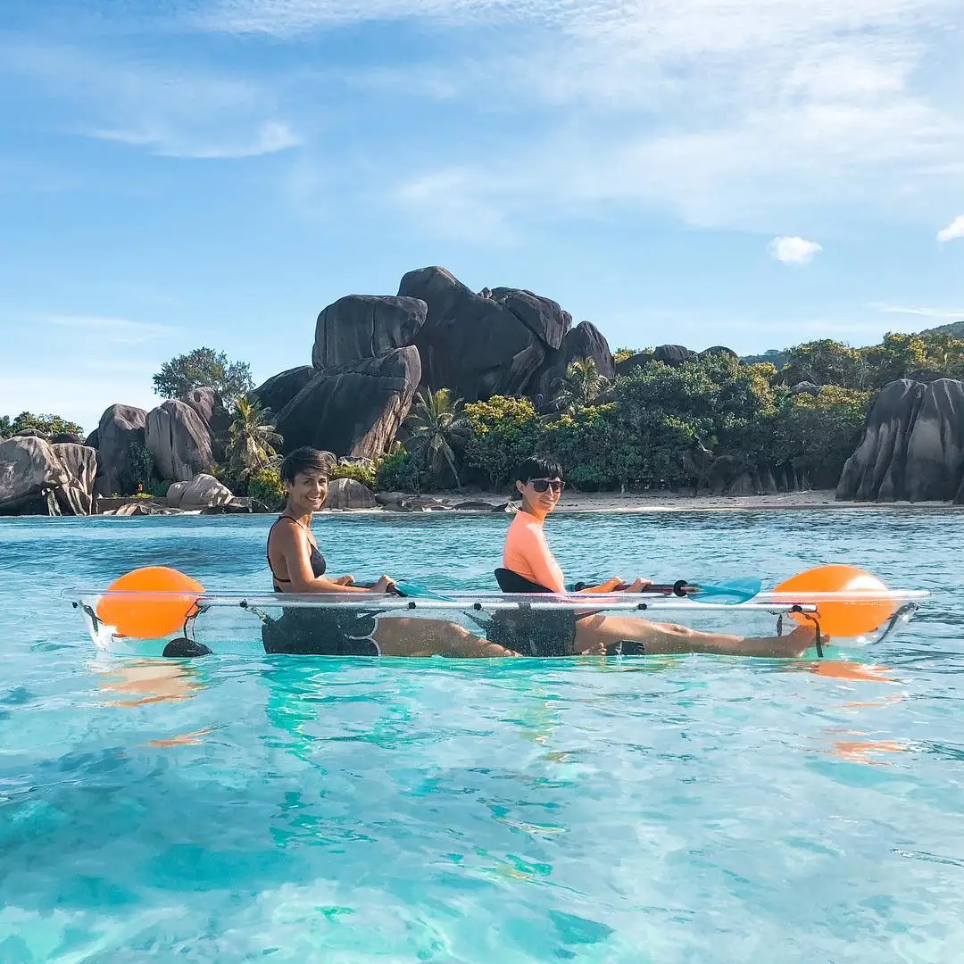 Clear Glass Kayak - Transparent Boat for Fishing & Tours