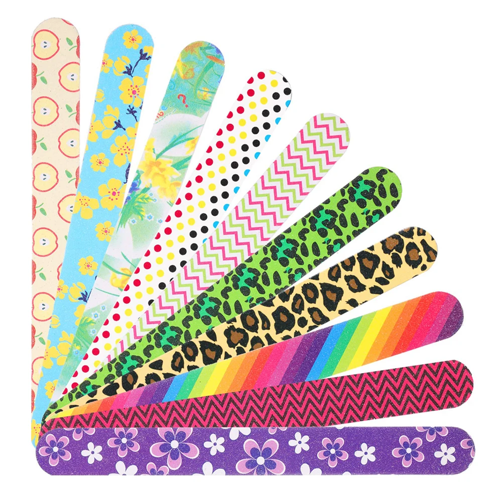 Emery Board Colorful Paper Nail File 180/240 Nail Files Custom Logo ...