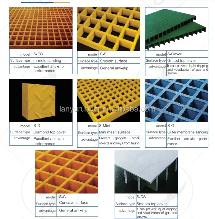 Moulding Grating GRP Walkway Light Grating Micro Mesh