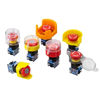 Lvbo Waterproof Metal Emergency Stop Switch Button With Enclosure ...