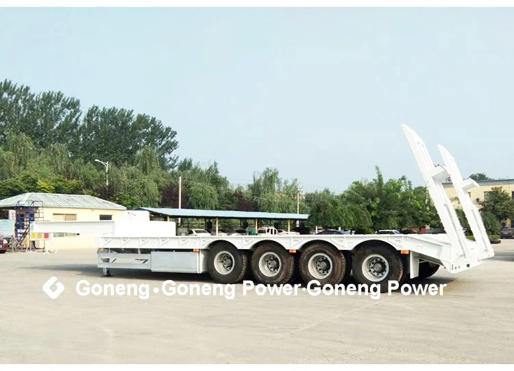 Lowboy Trailer - Low Bed Drop Deck Semi Trailer Specification