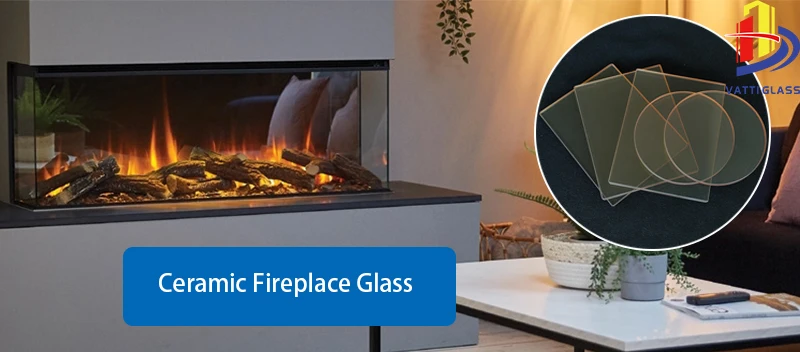 4mm 5mm Fire Resistant Ceramic Glass Panel Clear Fireplace Glass - Buy ...