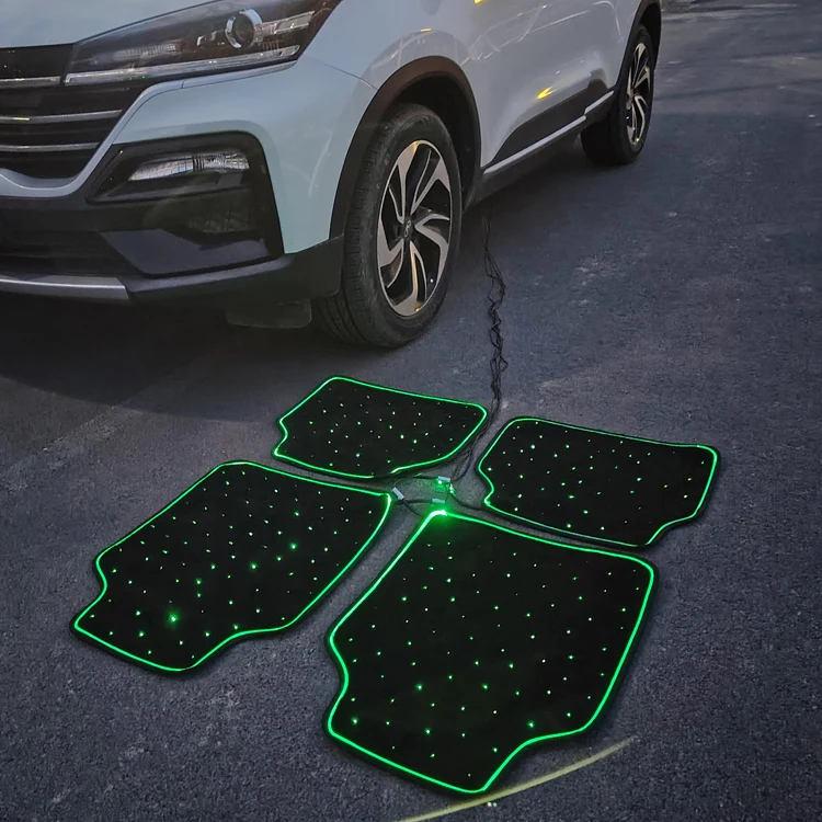 12v Starlight Optical LED Fiber Lights Car Mats - Decorate Your Floor