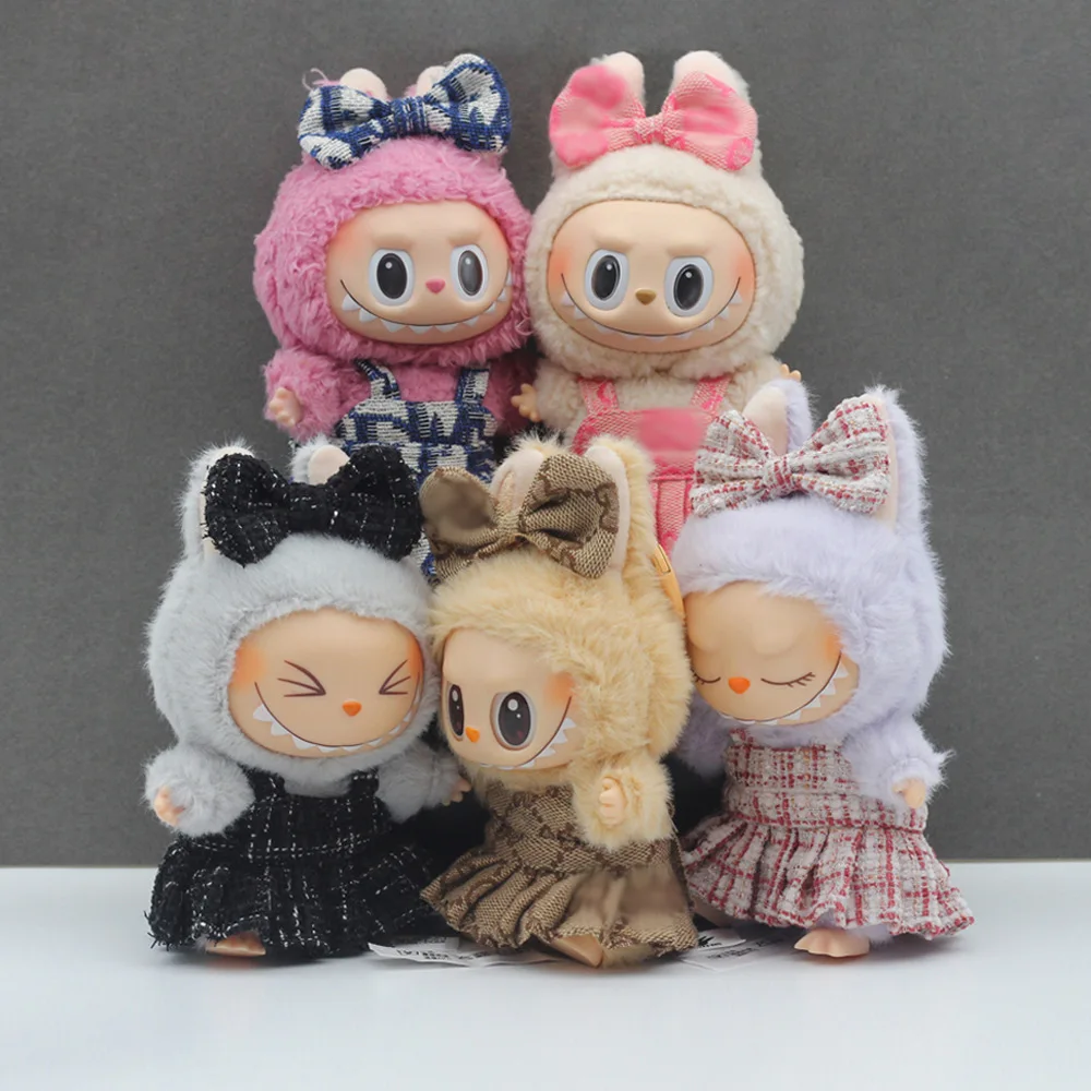 Labubu Clothes Dress Labubu Brand Outfit Clothes 17cm Plush Doll Small ...