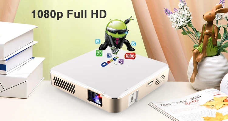 S350 Dlp Android Smart Mini Projector For Mobile Phone 1080p Full Hd ...