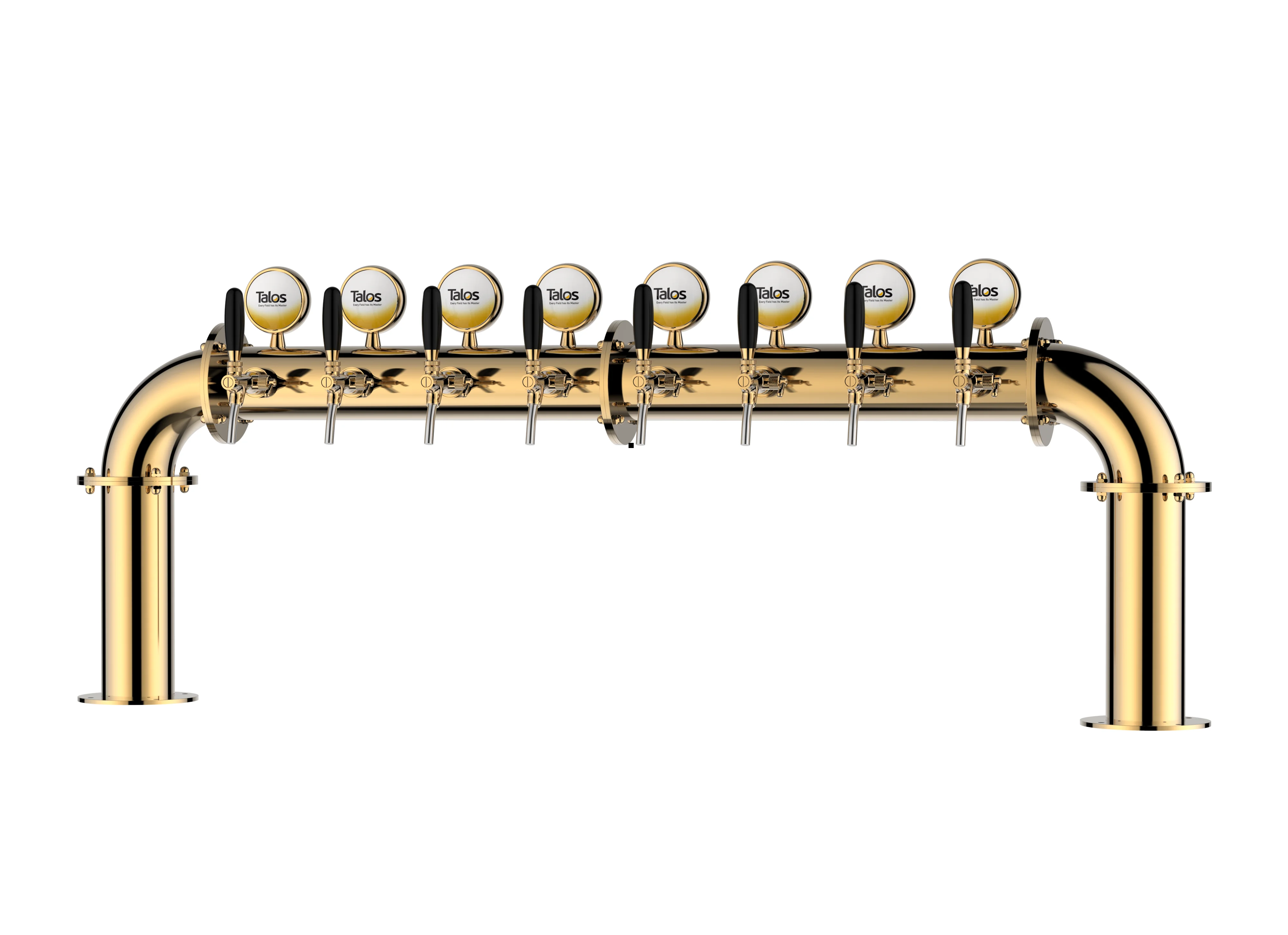 Talos U Tower Stainless Steel 8 Tap Tower 102mm Beer Dispensing ...