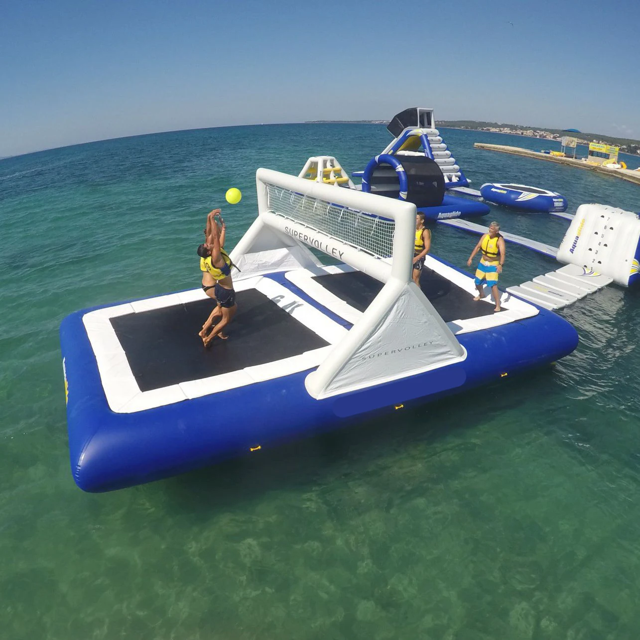 High Quality Inflatable Water Volleyball Court Game for Sale PVC ...
