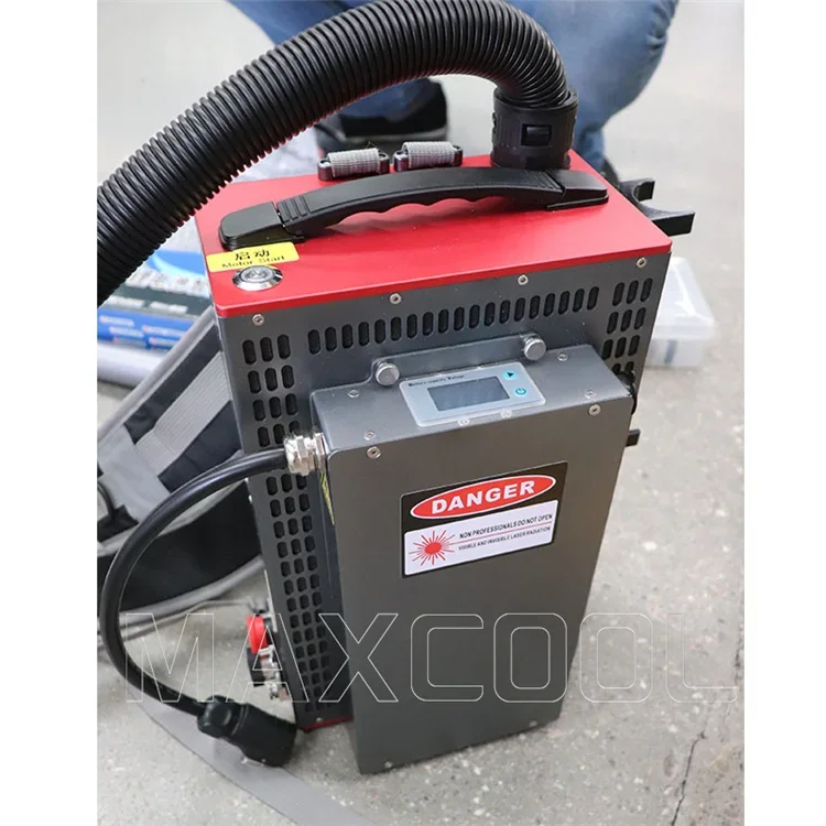 Portable Mobile Backpack 100W Pulse Fiber Laser Cleaner Rust Removal ...