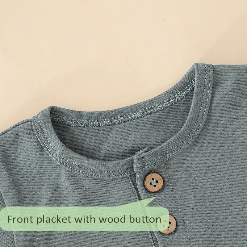 Plain Baby Grow Solid Color Long Sleeve Organic Cotton Baby Onesies ...