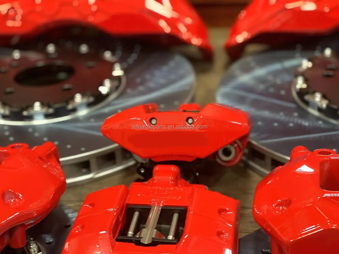 Racing Car Big Brake Caliper Kit Front 10 Piston 440 Brake Caliper Rear ...