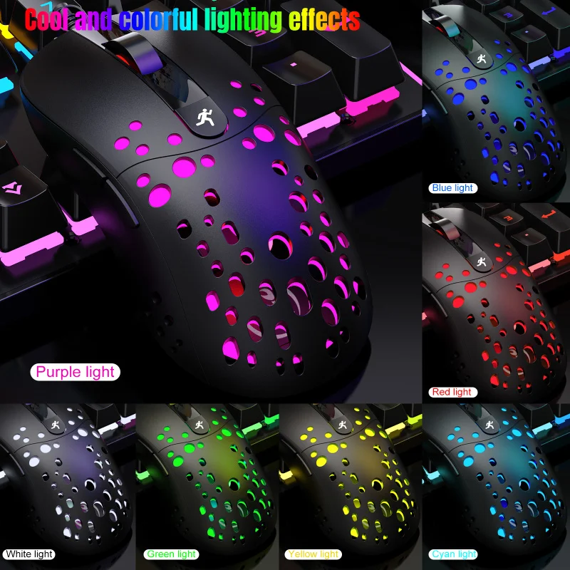 A904 Wired Gaming Mouse Rgb Luminous Hole Mouse With Light Switch ...