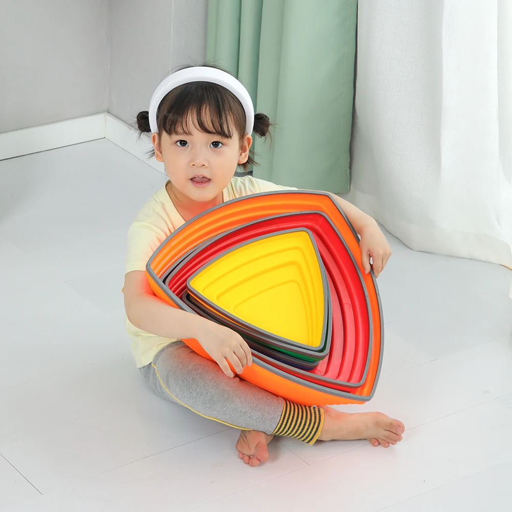 Plastic Stepping Stones Balance Training Equipment Kids River Crossing ...