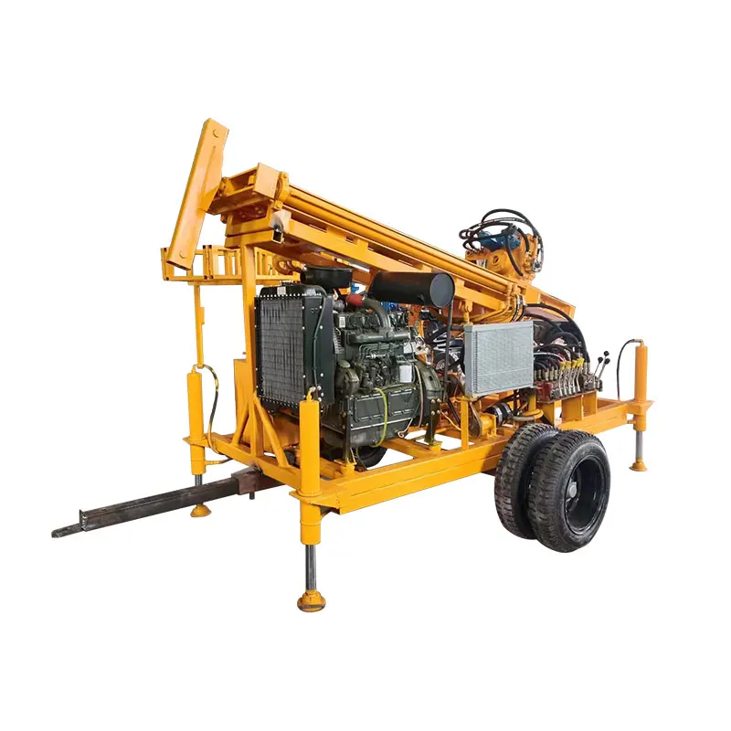 Easy To Carry Drag Type 200m Water And Gas Dual Water Well Drilling Rig ...