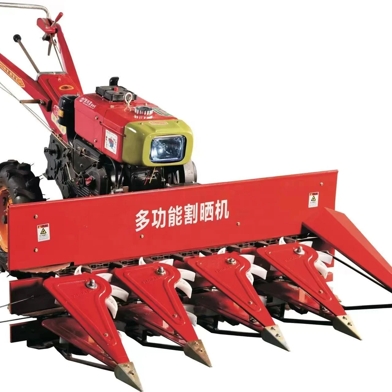 Walking Tractor Reaper - High Output Rice & Wheat Harvester