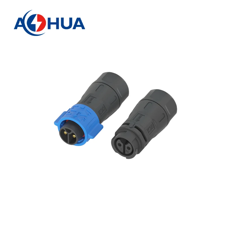 Front Panel Mount Power Wire 2pin Signal 3pin Waterproof Connector