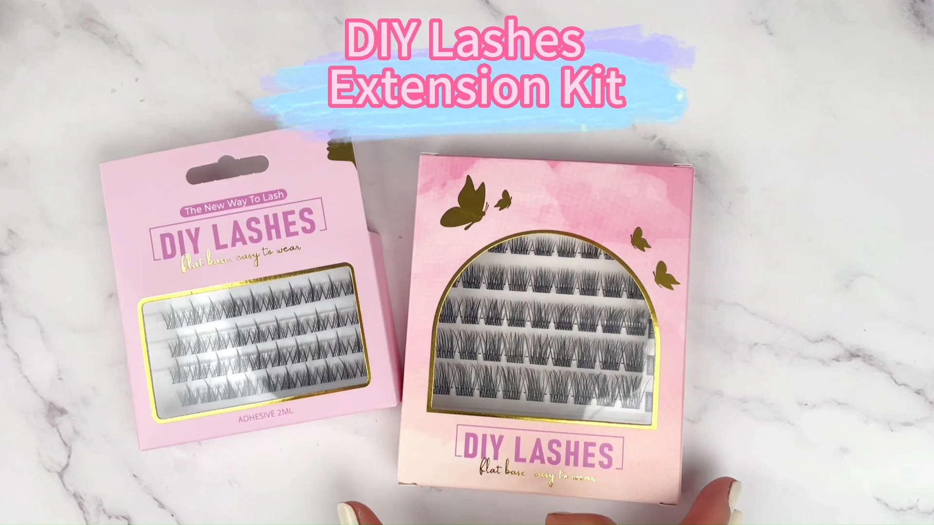 Sp Eyelash Segmented D Curl Long Individual Lashes Mixed Tray 8-16mm Cluster Lashes Diy Lash ...