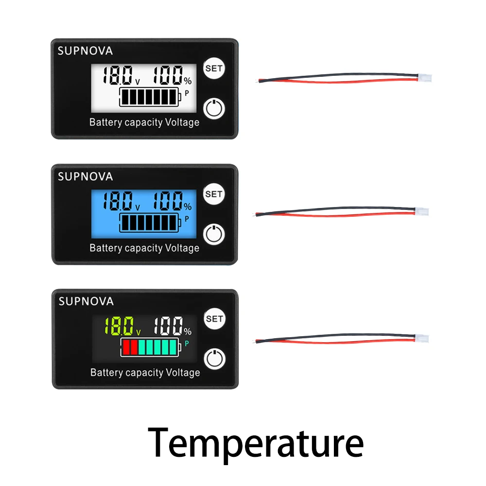 Battery Capacity Indicator 8V-100V for Lead Acid, LiFePO4 Car ...