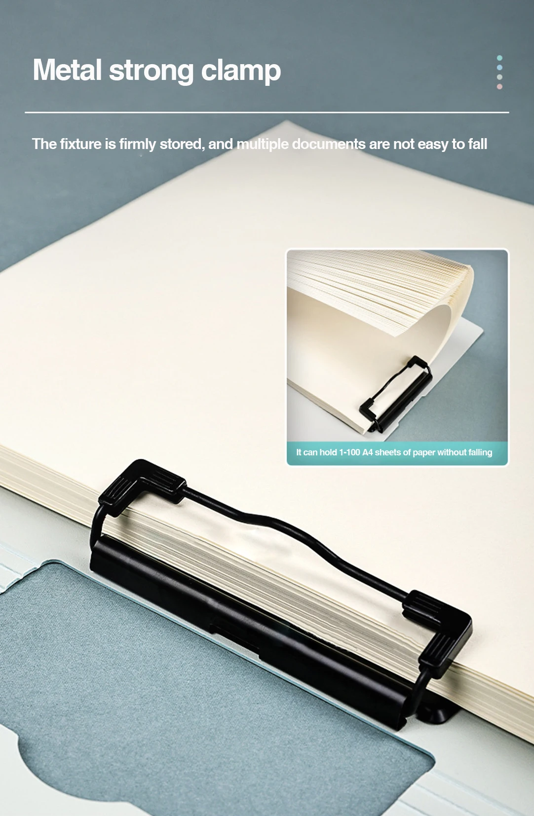 Custom A4 Pp Plastic File Folder Office Supplies Cardboard Clip File ...