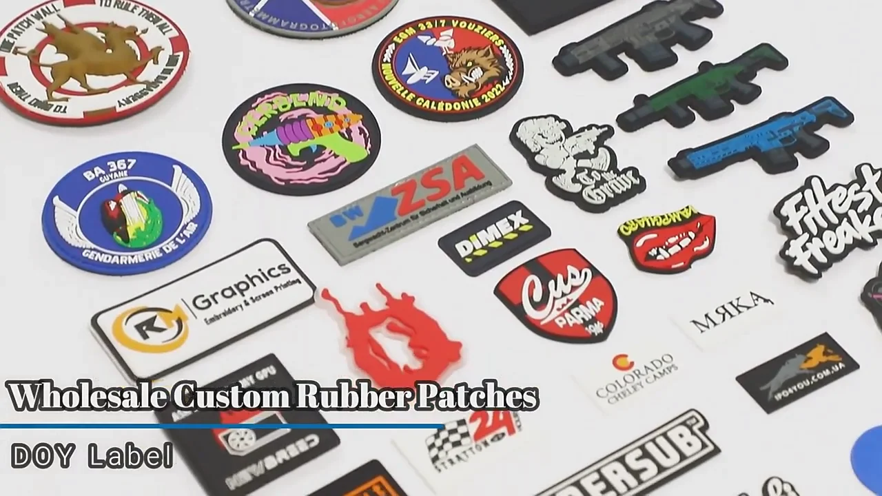 Sew On Embossed Badges Custom Private Name 3d Logo Garment Soft Pvc ...