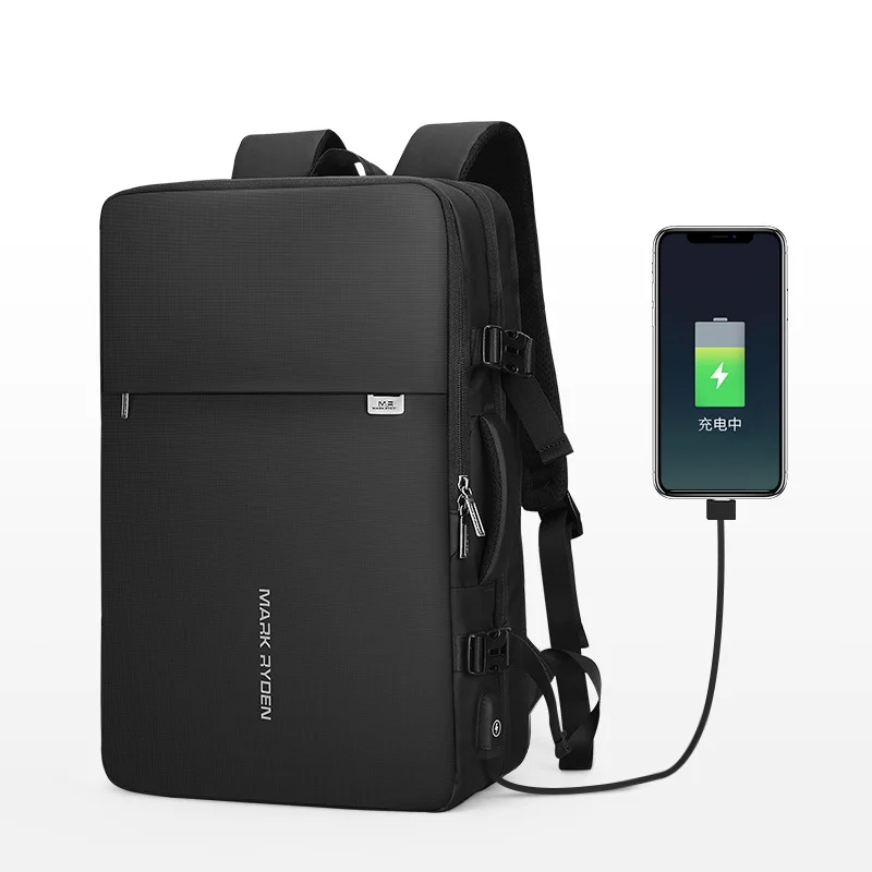 Mark Ryden Mr8057 Black Business Travel Bag Waterproof Laptop Backpack ...