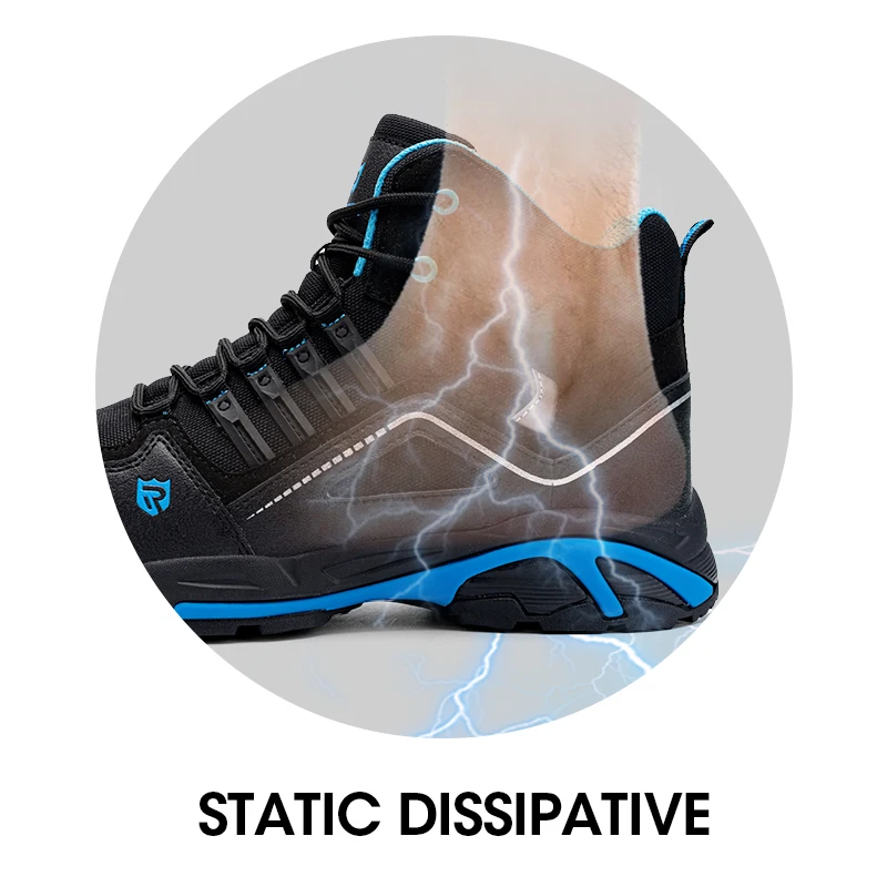 LARNMERN Steel Toe Safety Shoes for Men Outdoor Work Boots With CE ...