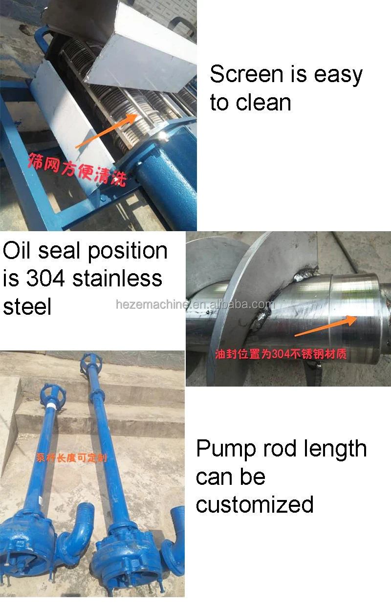 Customized Inclined Screen Solid-Liquid Separator for Manure
