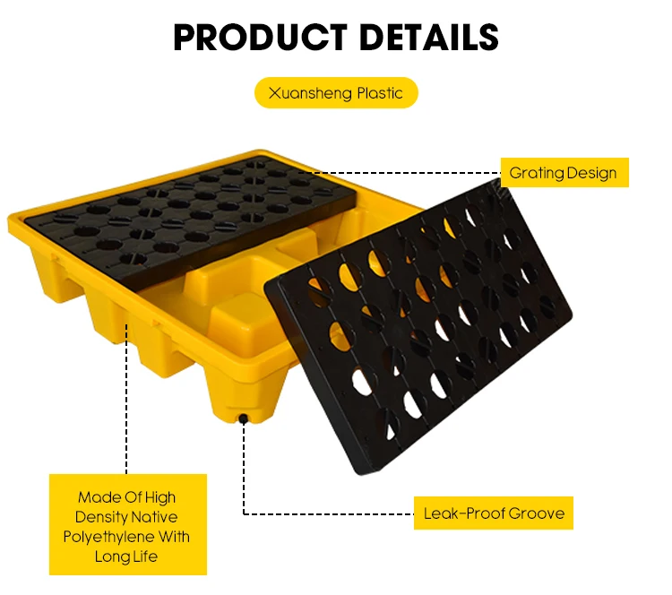 Single Ibc Spill Pallet 1000l Spill Containment Oil Pallet - Buy Single ...