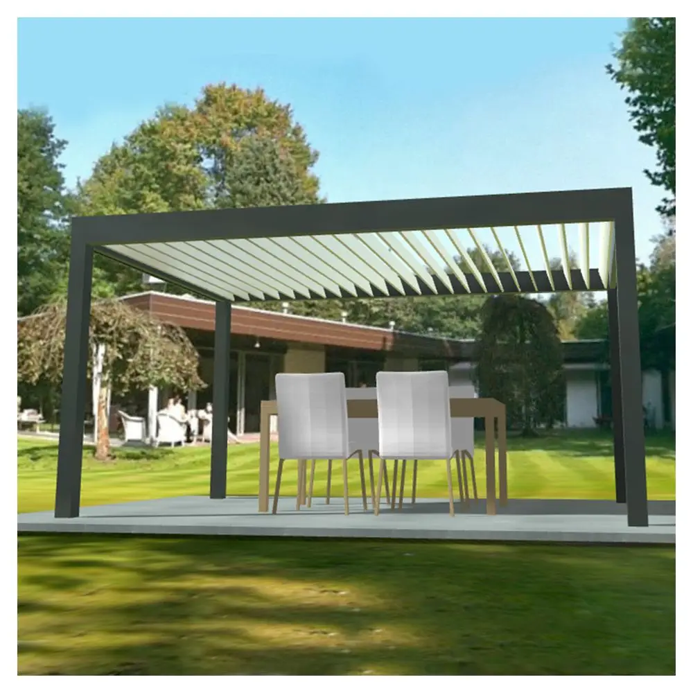 Prima Aluminum Pergola Parts Modern Bioclimatic System Pergola ...