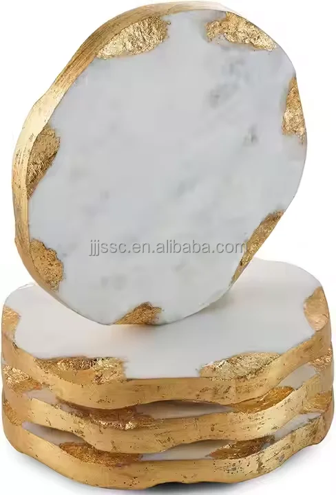 Wholesale Round Marble Coasters Suitable for Coffee Drink Coasters ...