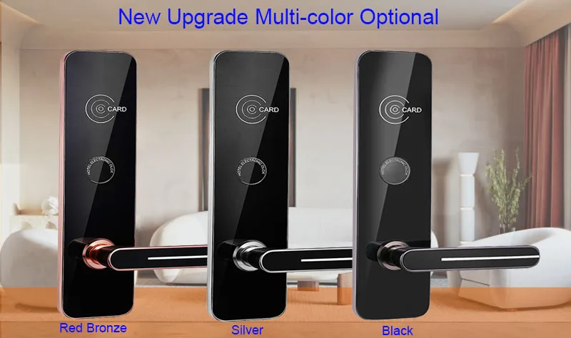 Free Software Rfid Key Card Smart Hotel Guest Room Door Lock System For ...