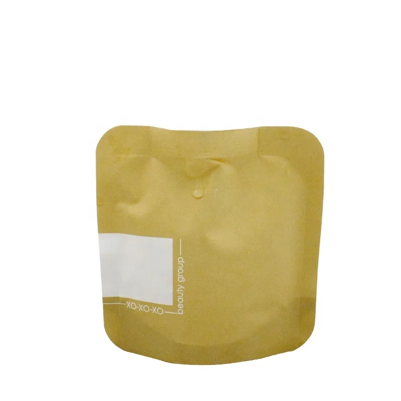 Custom Stand Up Bag Eco Friendly Biodegradable Packaging Kraft Cosmetic ...