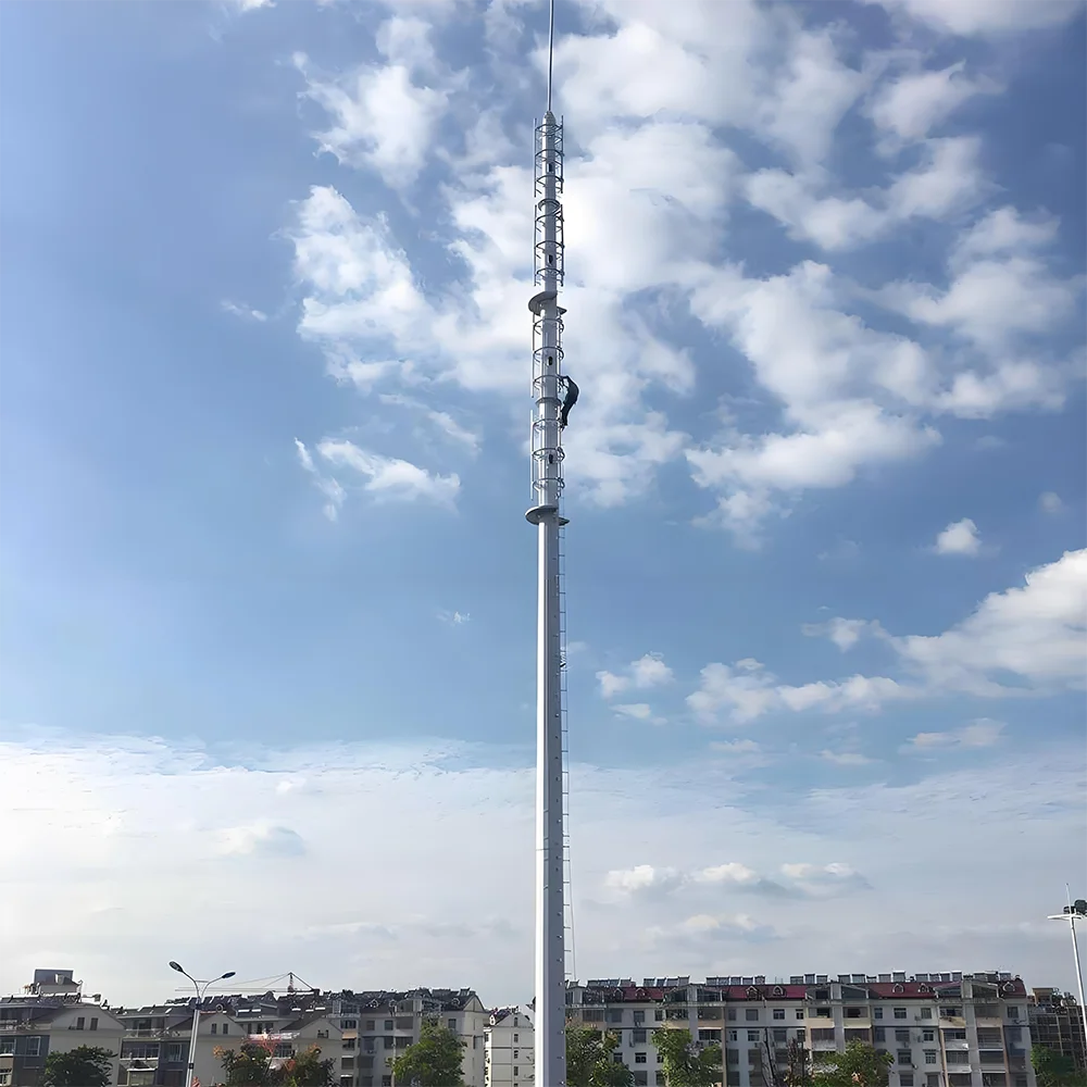 Anti-Corrosion Steel Truss Monopole Communication Tower for ...