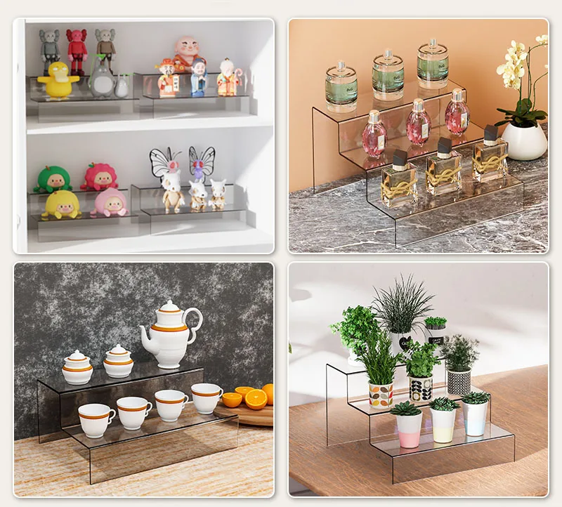 Transparent Multi-Layer Acrylic Display Stand - Customizable