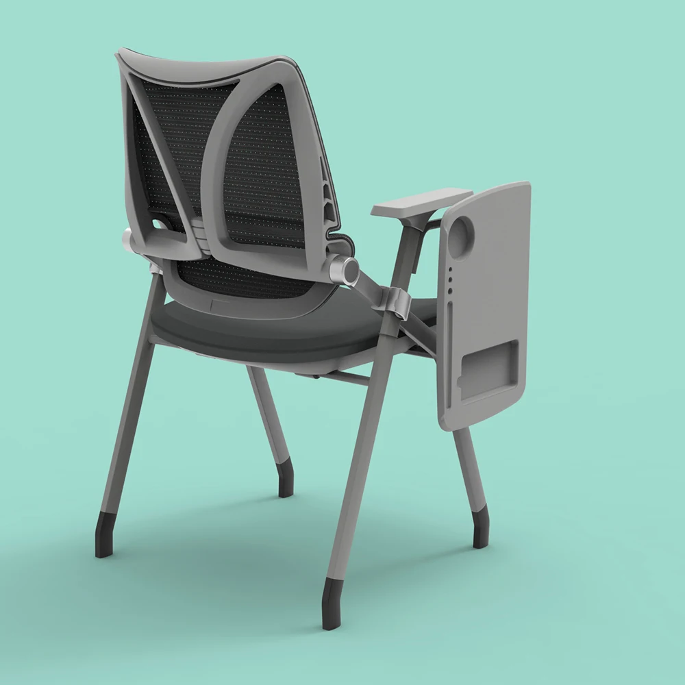 Stackable Mesh Chairs with Writing Tablet - Perfect for Meetings