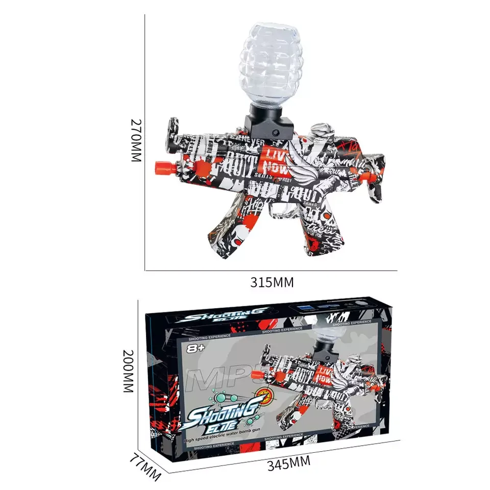 Jimei Electric Plastic Mp5 Gel Splash Blaster Soft Bullet Gun Toy ...