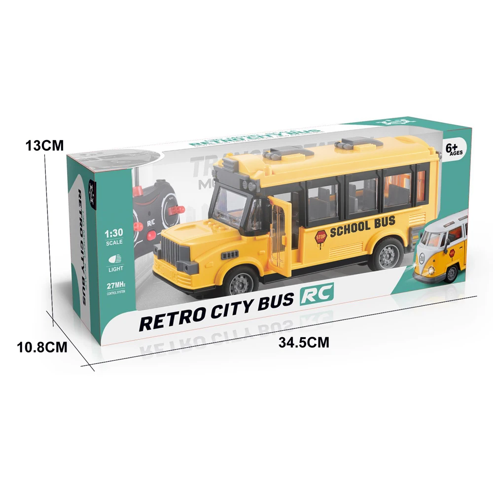 School Bus Toy With Realistic Sounds Lights Rc Bus Remote Control Bus ...