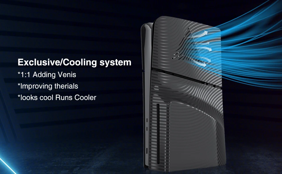 Honcam Ps5 Slim Console Cover Plates Accessories Cooling Vents Panels ...